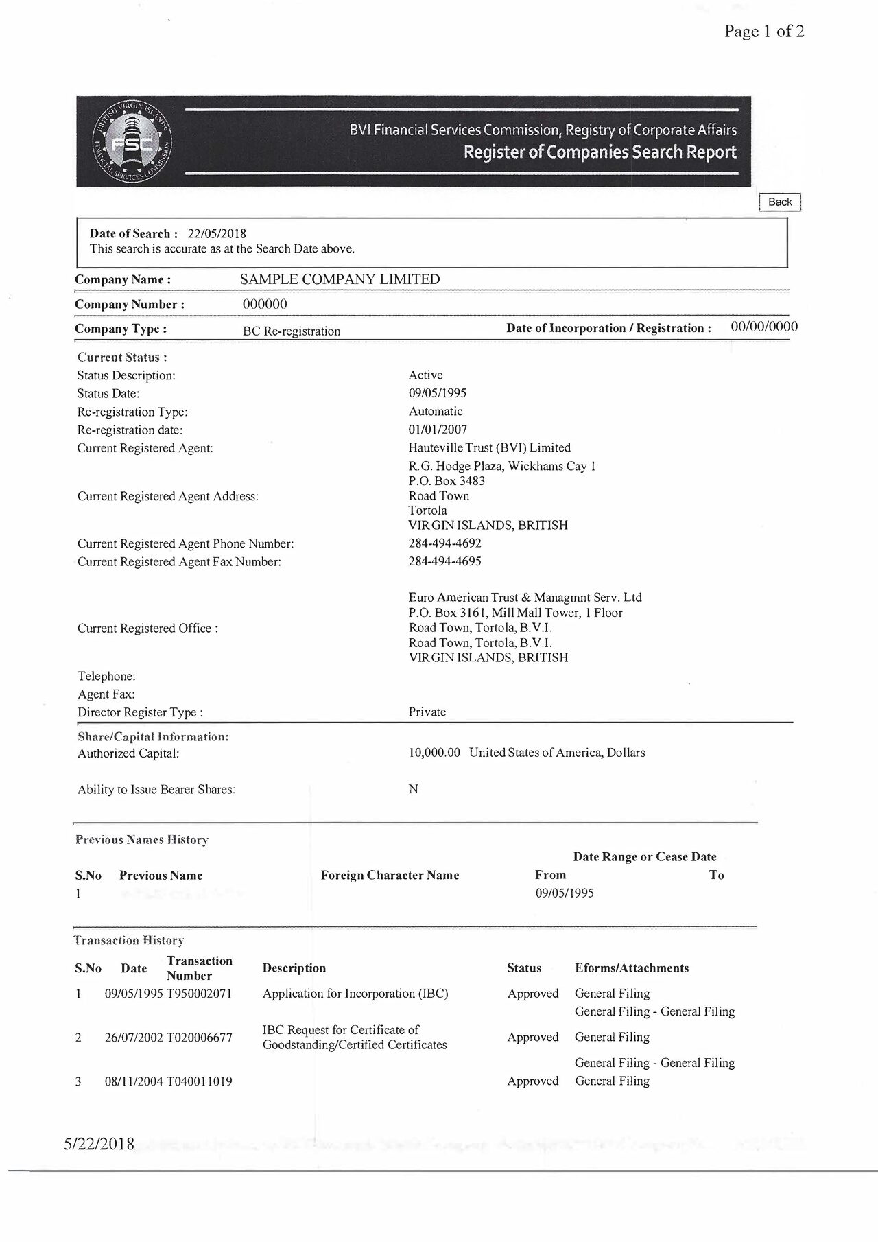 BVI Company search